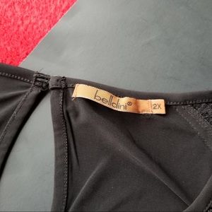 Belldini | Tops | Belldini Lace Sleeve Black Tunic 2x | Poshmark